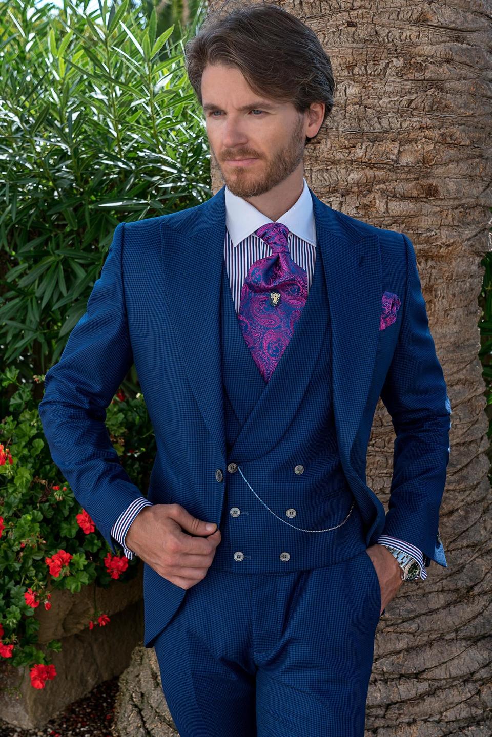 35 trajes de novio azules - bodas.com.mx