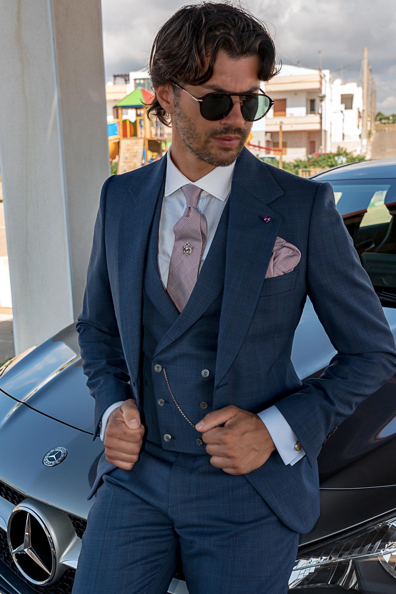 35 trajes de novio azules - bodas.com.mx