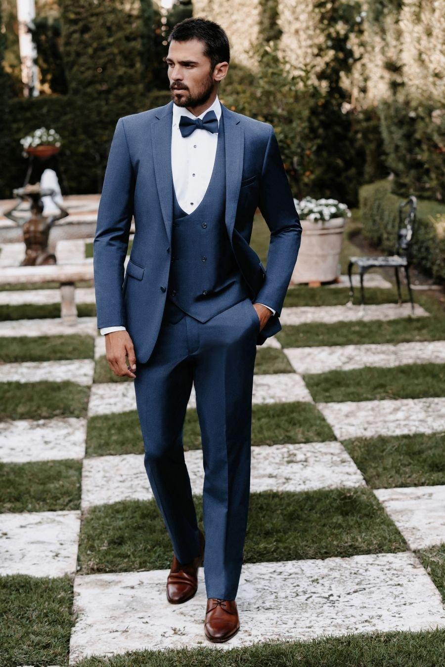 Trajes de novio azules - bodas.com.mx