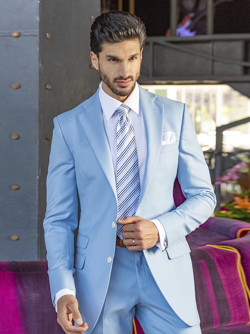 35 trajes de novio azules - bodas.com.mx