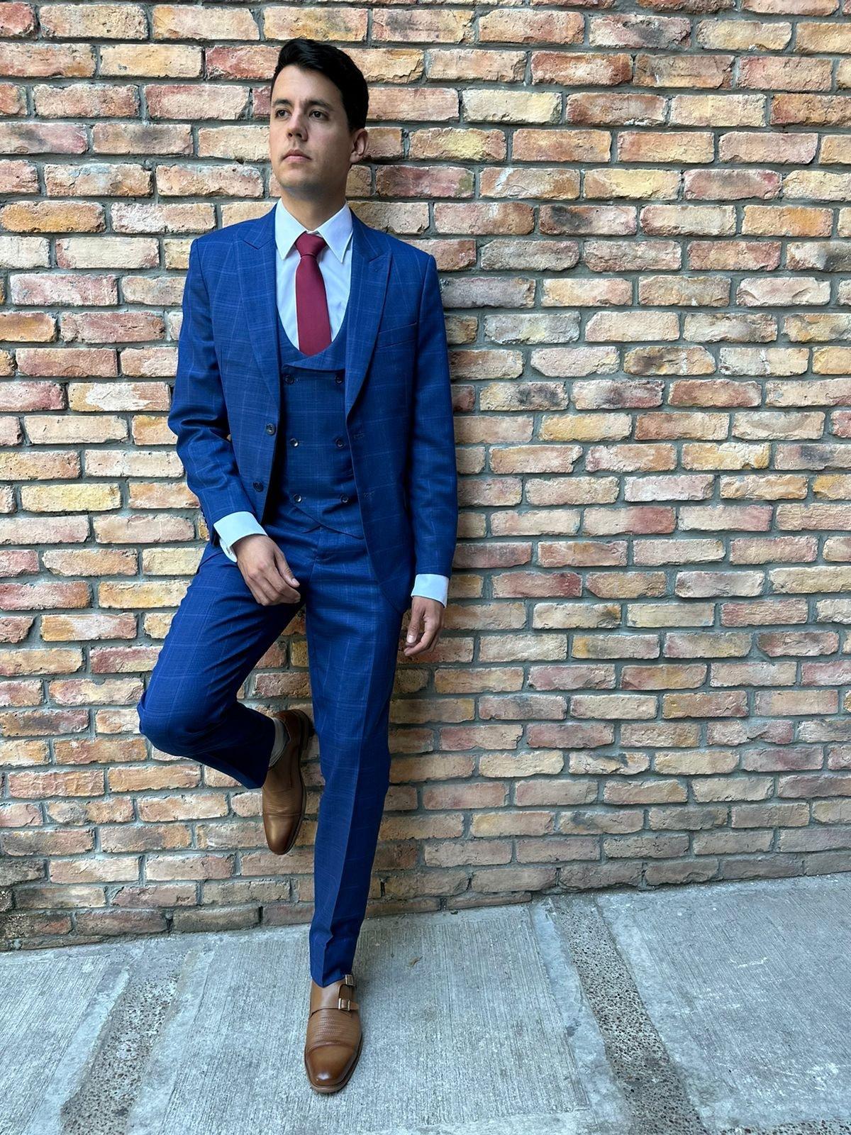 35 trajes de novio azules - bodas.com.mx
