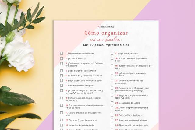 Cómo organizar una boda rápida en poco tiempo - bodas.com.mx