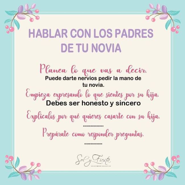 Consejitos Para La Pedida De Mano Foro Antes De La Boda Bodas Mx