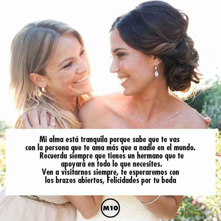 Carta A Mi Hermana En El Da De Su Boda