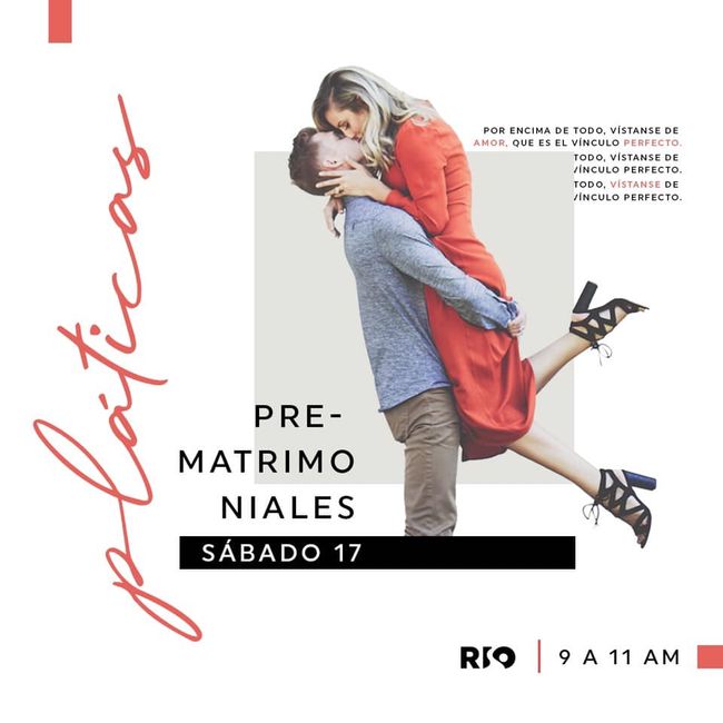 Pláticas pre matrimoniales meses antes Foro Antes de la boda